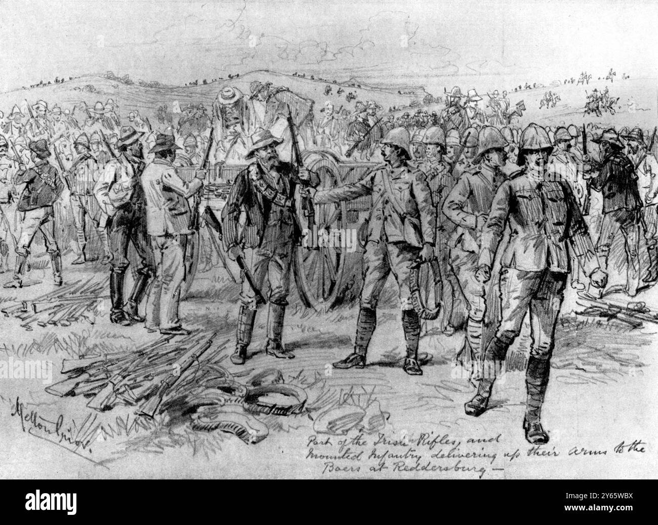 The Reddersburg disaster . A convoy of 600 soldiers of the Royal Irish ...