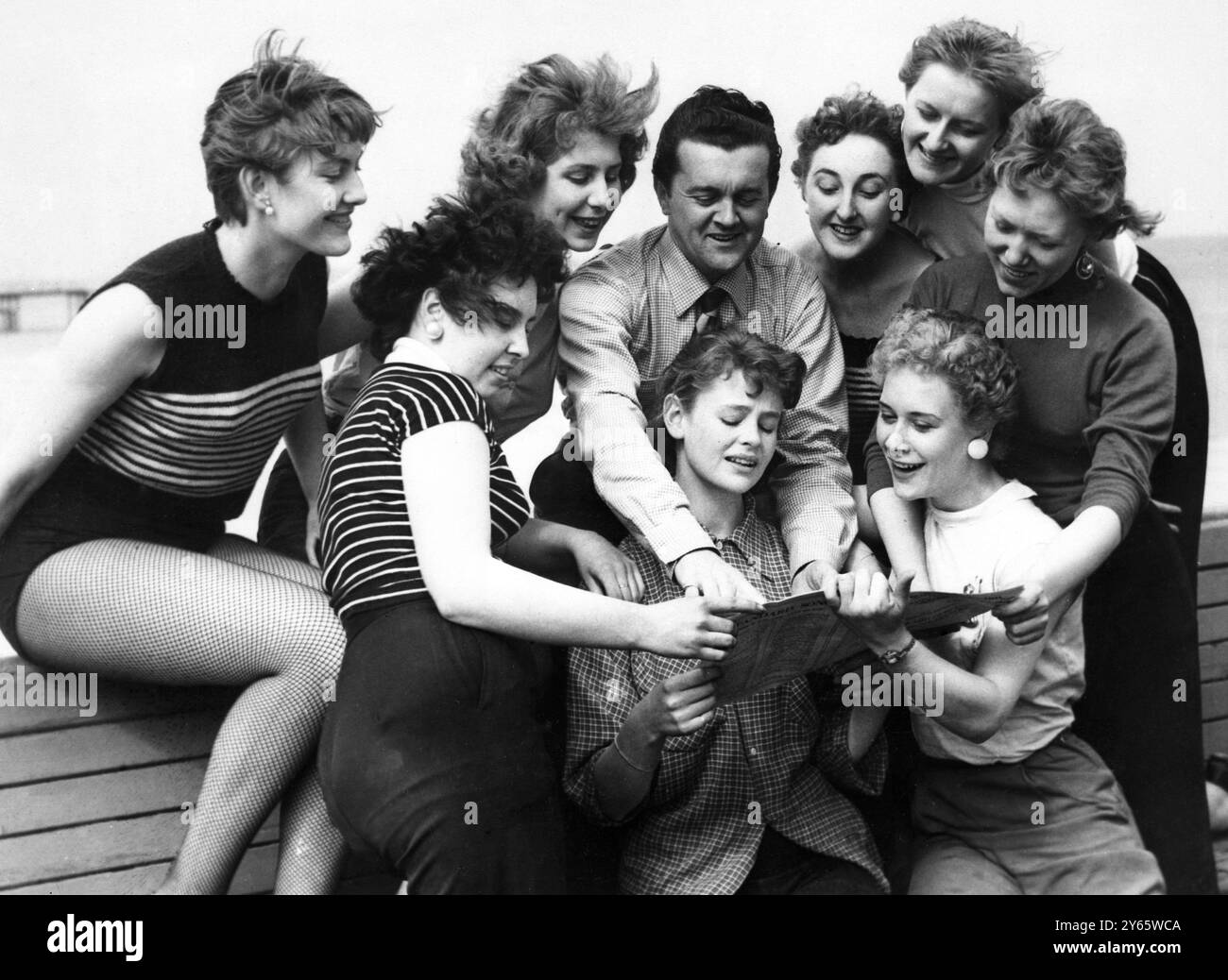 Ronnie Ronalde , star of the Ronnie Ronalde show at the Wellington Pier ...