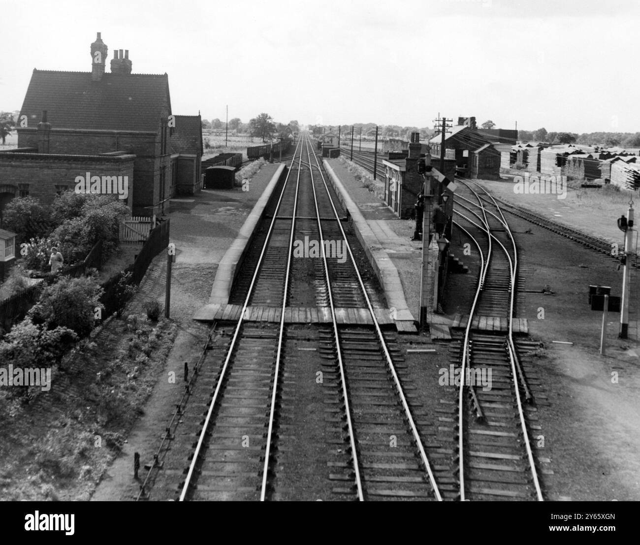 A country railway station Stock Photo - Alamy