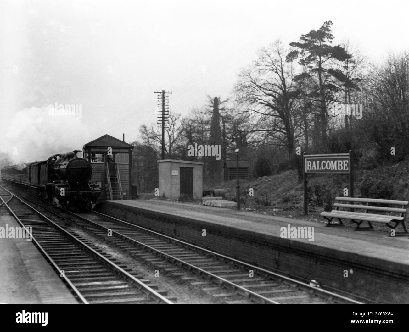 Balcombe station , West Sussex , England 1931 Stock Photo - Alamy
