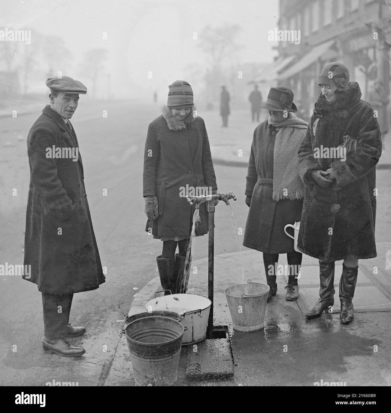 The Great Cold Spell . Standpipes erected for hoseholders water supply ...