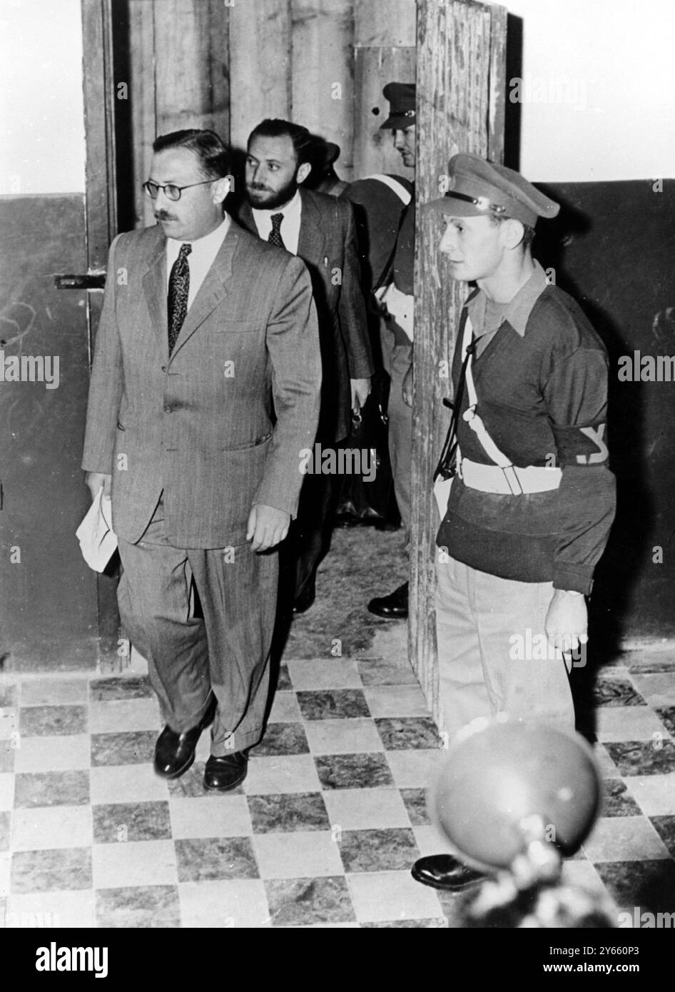 Facing charges of terrorism before an Israeli military tribunal in Acre ...