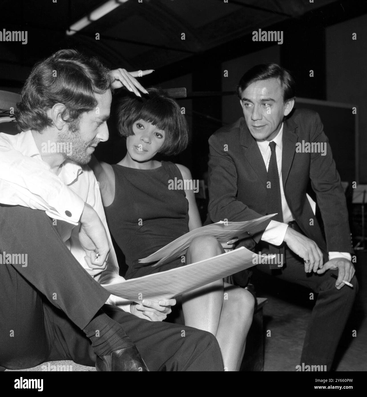 Singer Shirley Bassey recorded " Mr Kiss Kiss Bang Bang at a London ...