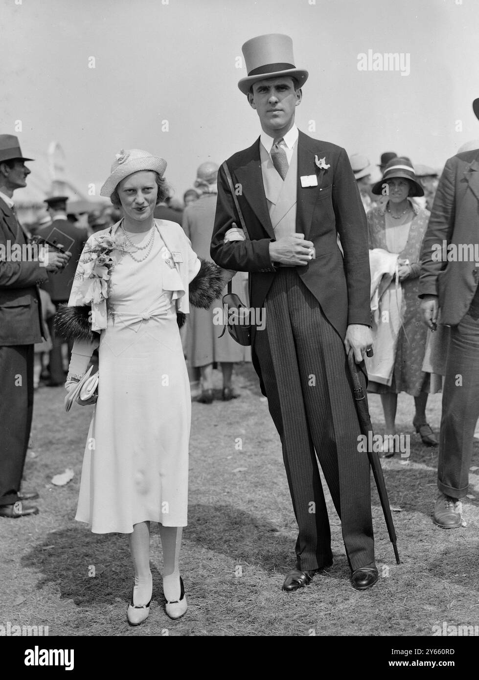 Ascot . Mr and Mrs Philip Kindersley . 1932 Stock Photo - Alamy