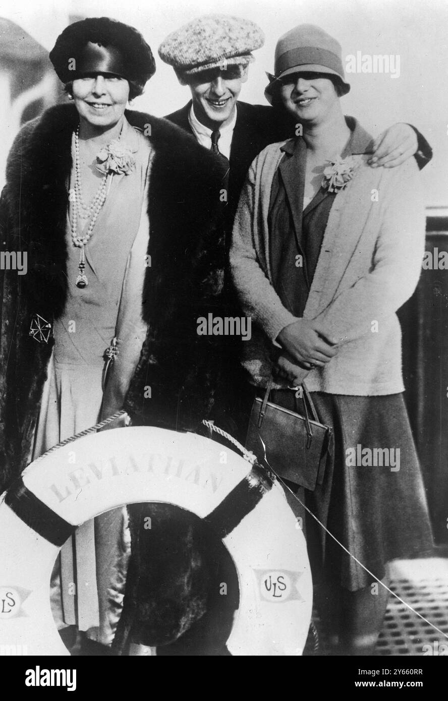 Queen Marie of Rumania with her son Prince Nicholas and her daughter ...