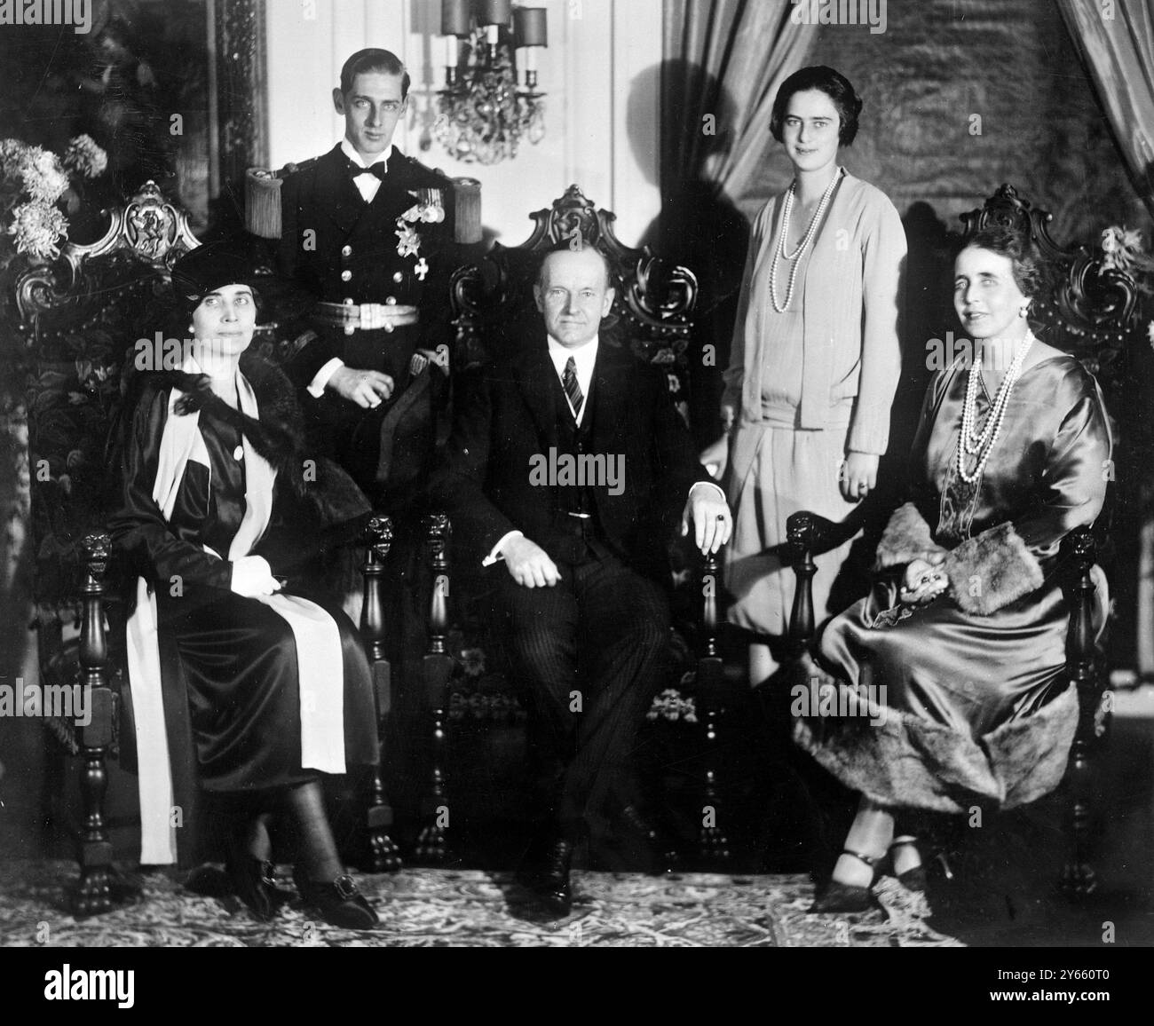 Queen Marie of Romania , Princess Ileana , Prince Nicholas , with ...