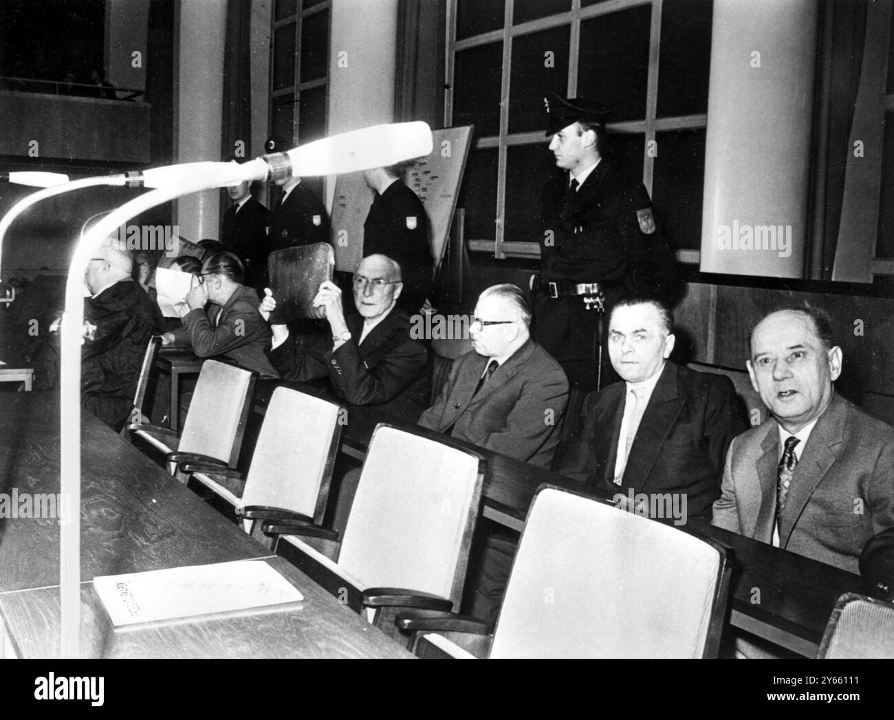 On the trial for war crimes committed at Auschwitz Death Camp , Robert ...