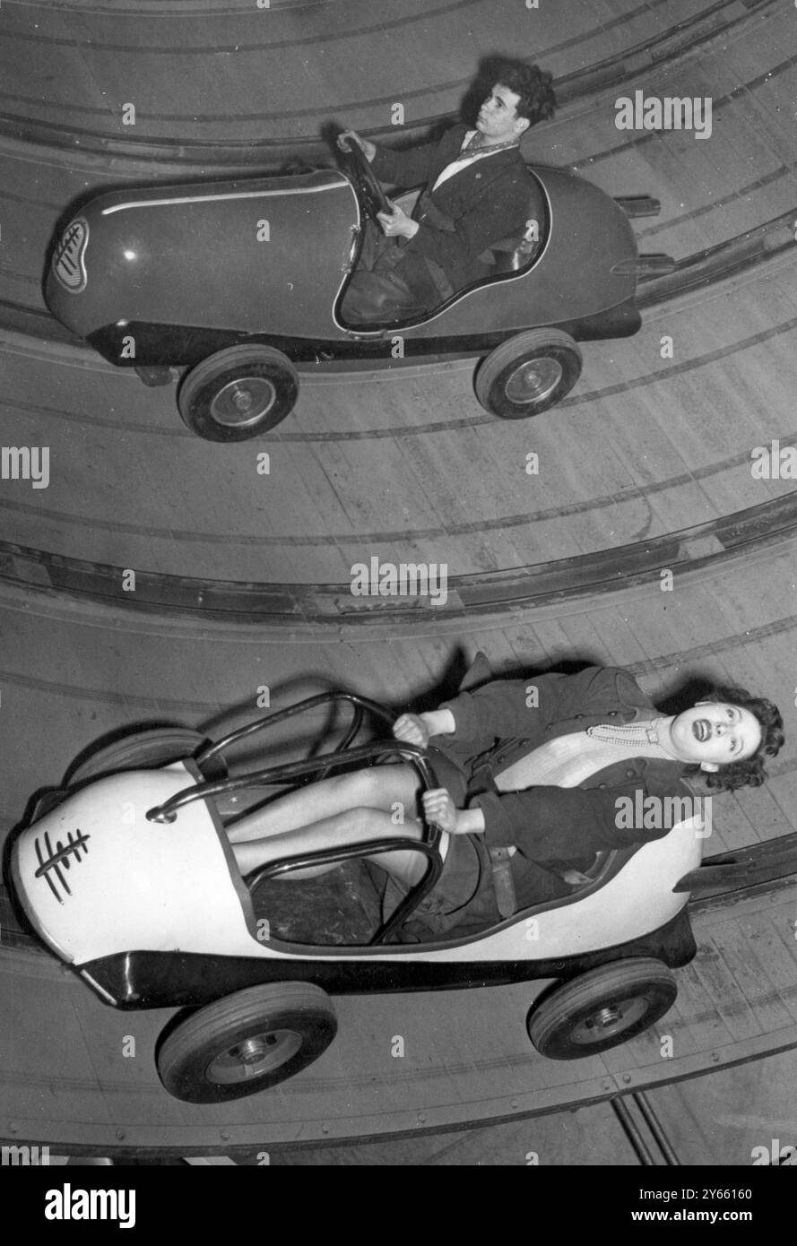 Festival of Britain 1951 amusement gardens in Battersea Park . This is ...