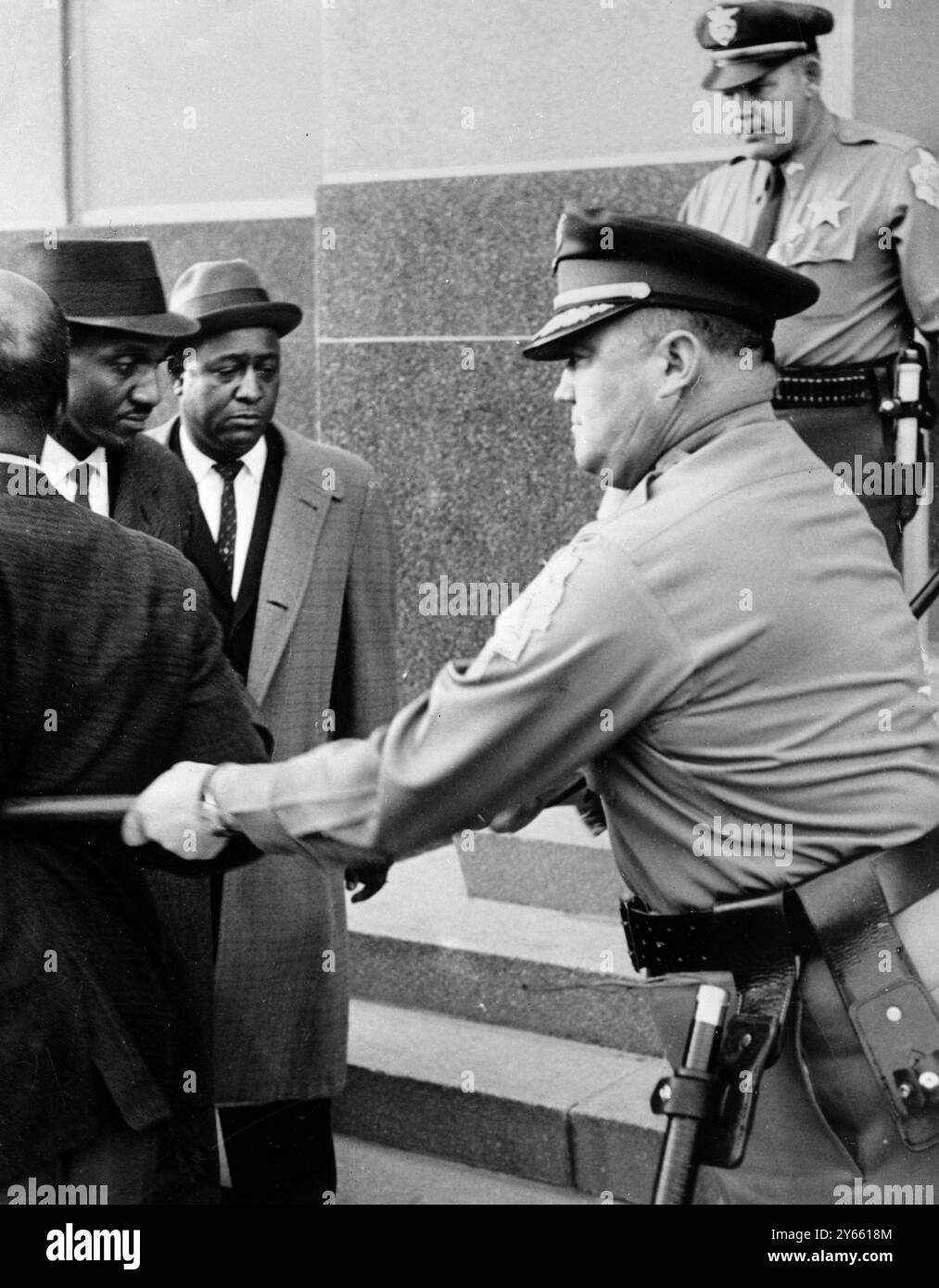 Selma , Alabama : Dallas County Sheriff Jim Clark prods a civil rights ...
