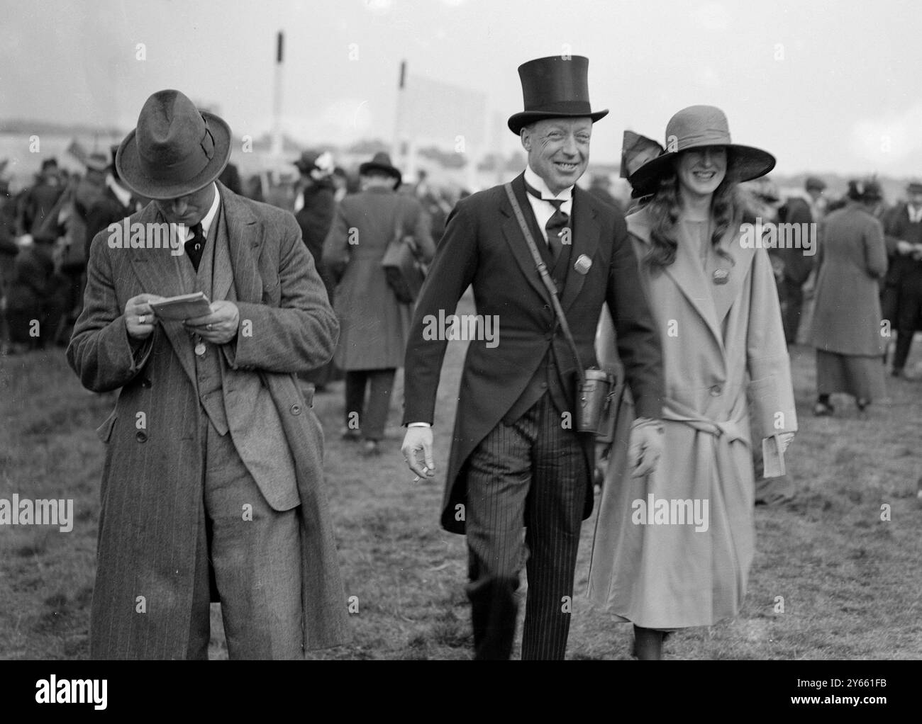 At the Royal Ascot race meeting - Viscount Furness with his daughter ...