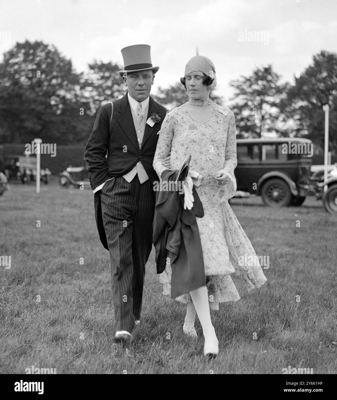 Ascot , 1st Day . Captain and Mrs Howard Langton . 1929 Stock Photo - Alamy