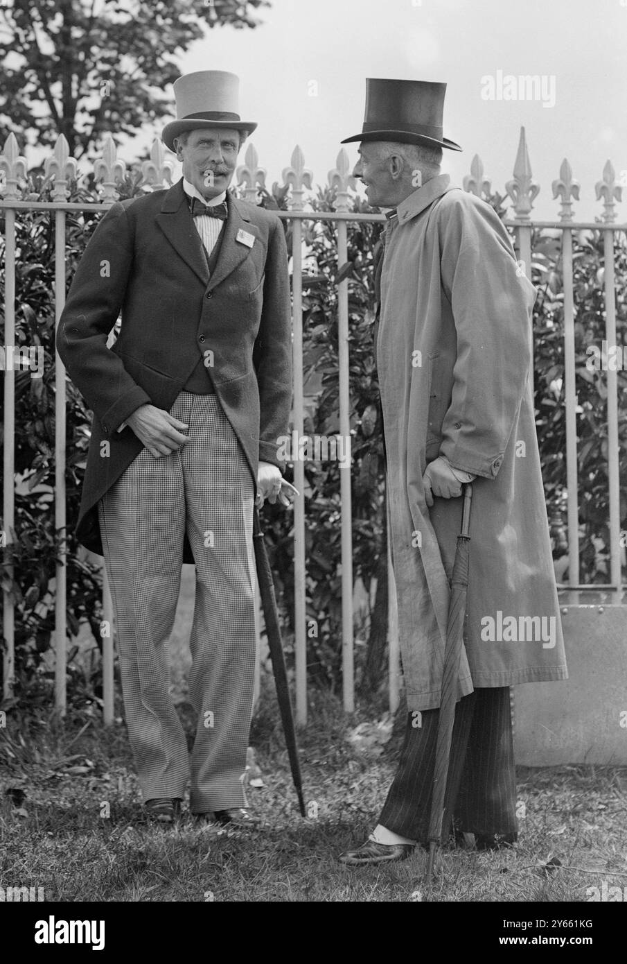 At the Royal Ascot race meeting - Sir Julian Orde and Mr Lombard Hobson ...