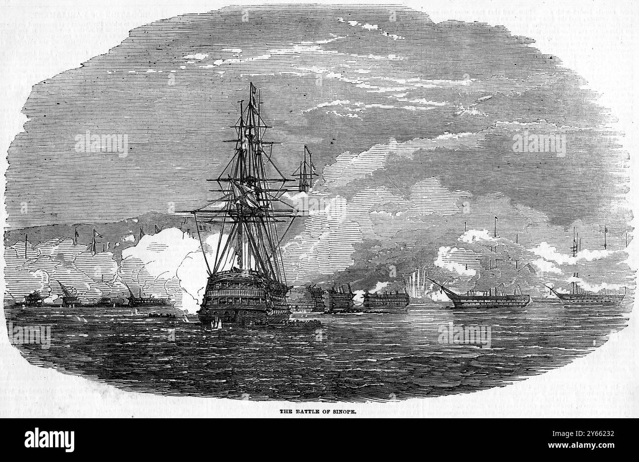 Battle of Sinope 1853 Stock Photo - Alamy