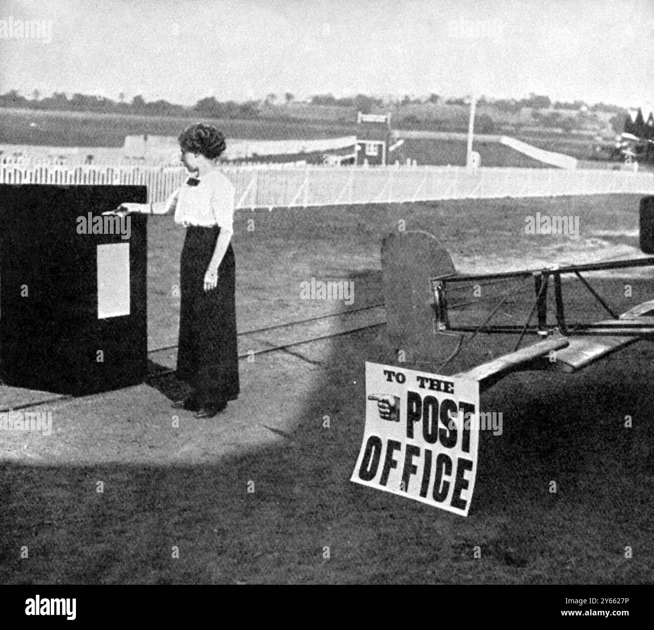 First aerial mail delivery : the first stage in a letter's progress by ...