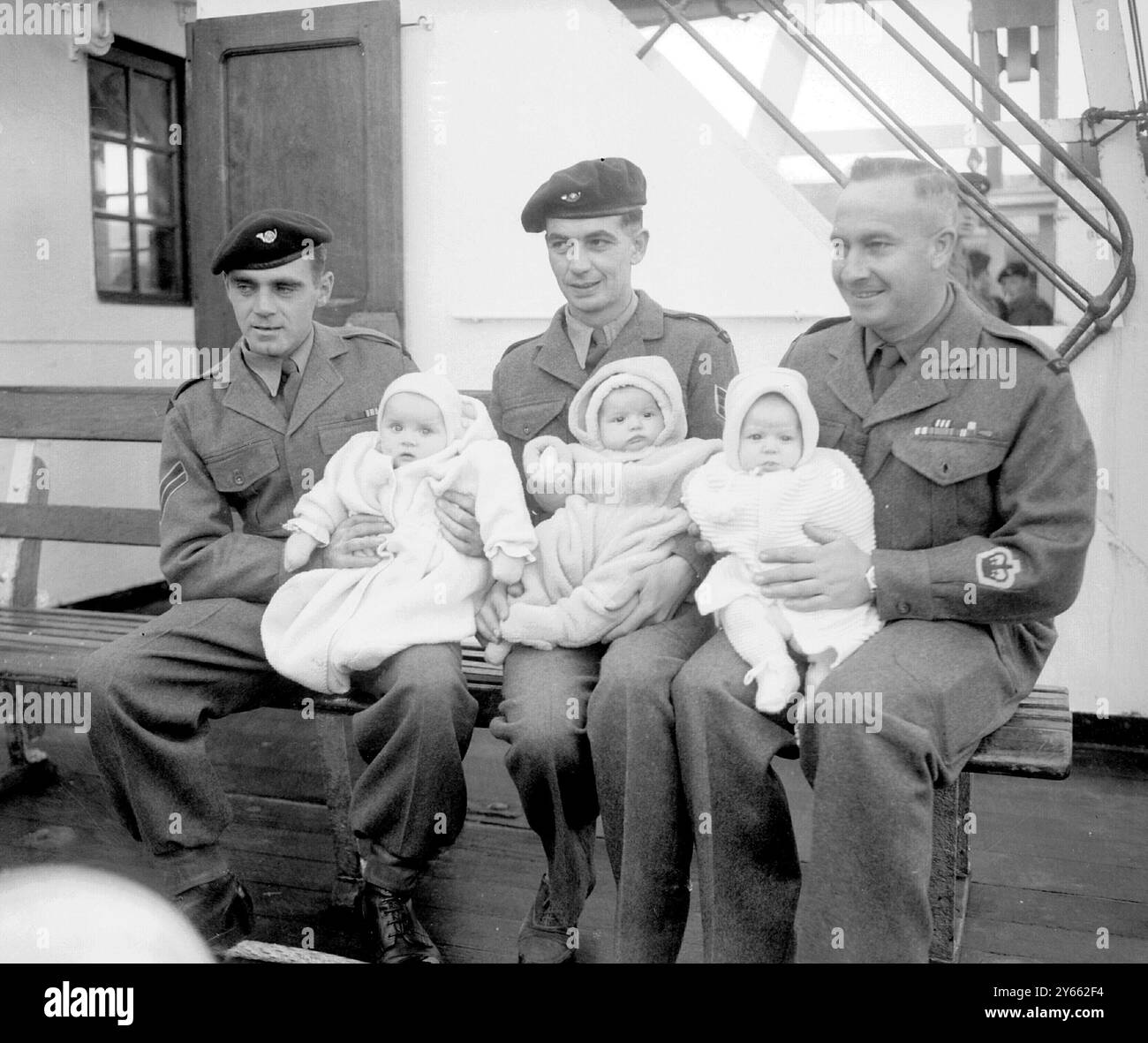 Three soldiers of the King's Own Light Infantry 1st Battalion arrive in ...