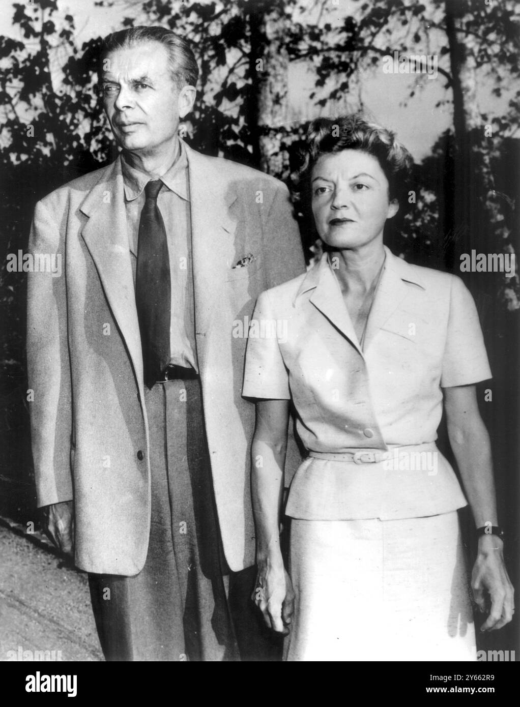 Aldous Huxley and his wife 1956 Stock Photo - Alamy