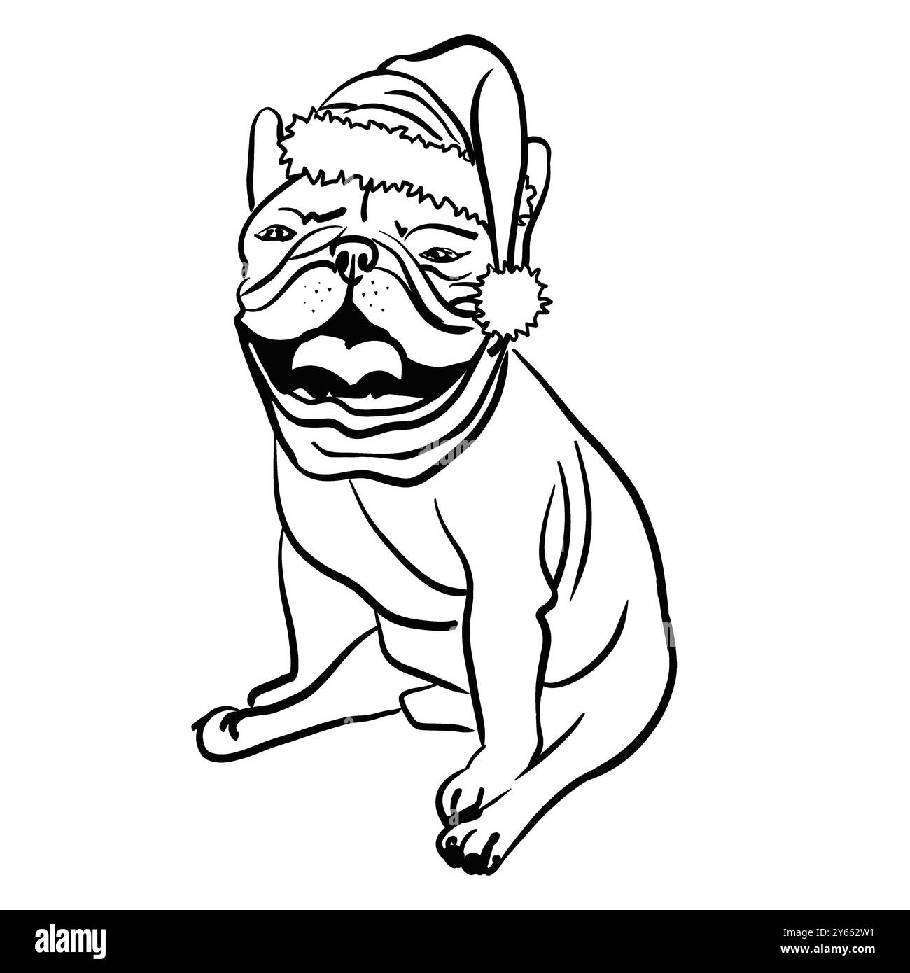 Dog in new years Black and White Stock Photos & Images - Alamy