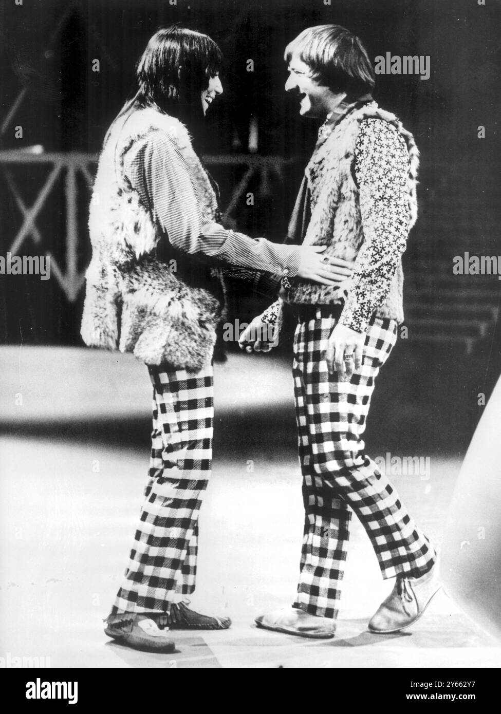 Sonny and Cher the married pop singing duo appearing on Swedish ...