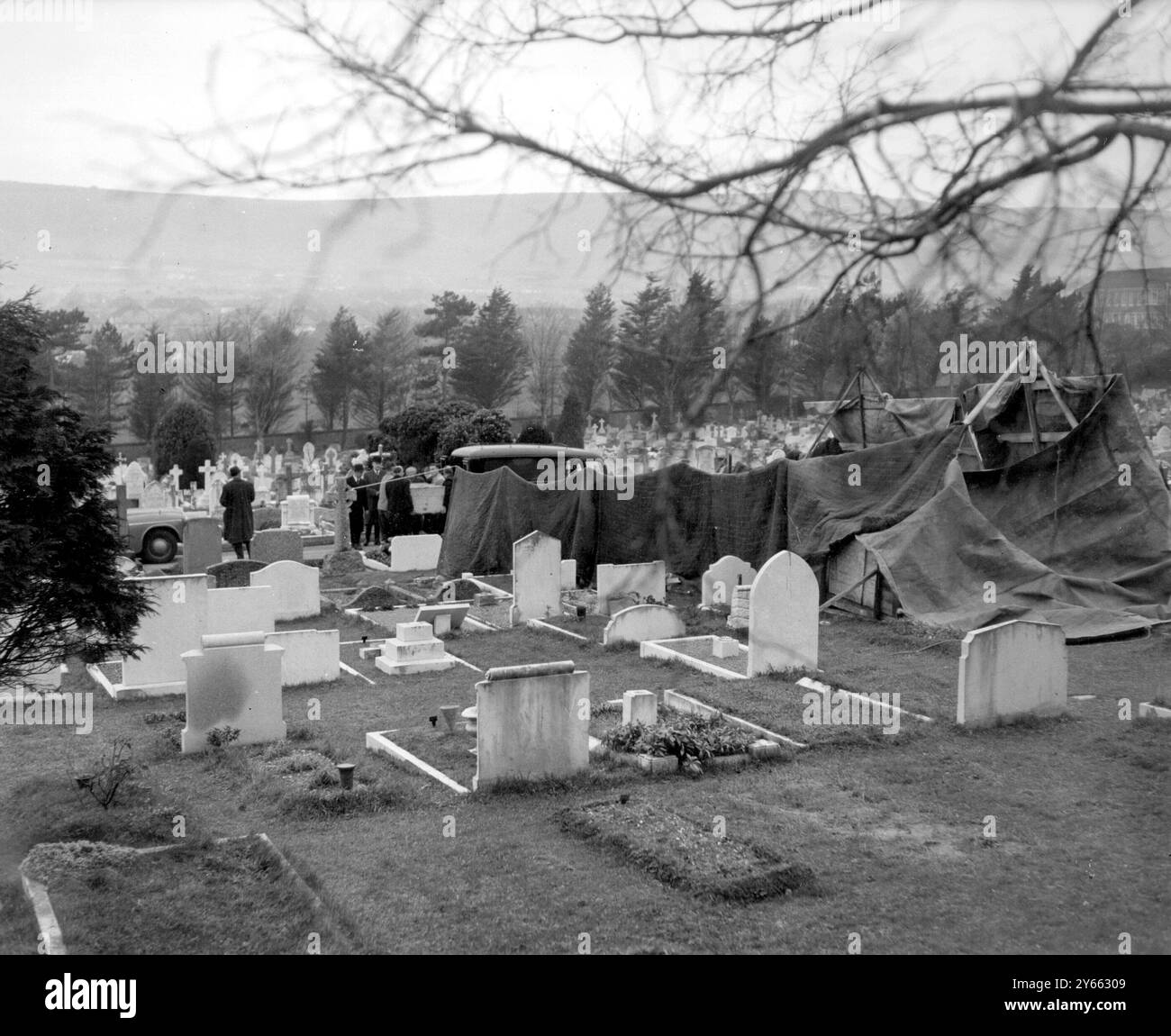 The body of Mrs Julia Bradnum is exhumed at Ocklynge Cemetery ...