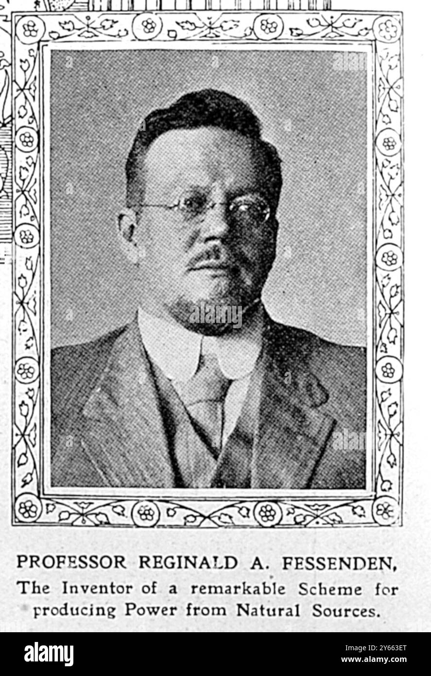 Mr Reginald A Fessenden, Professor of Electrical Engineering at Brant ...