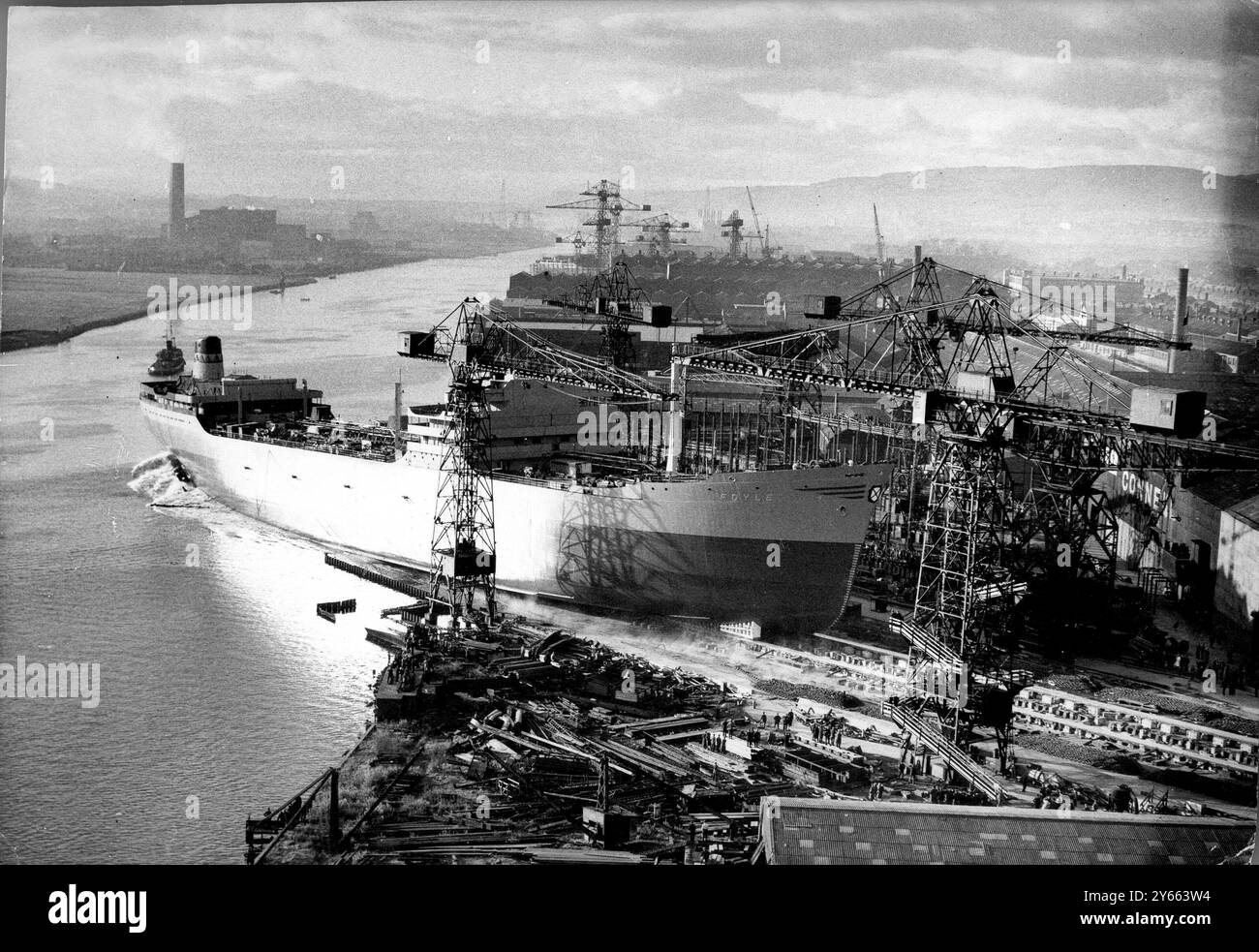 The largest ever ship launched from Scotstoun Yard of Charles Connel ...