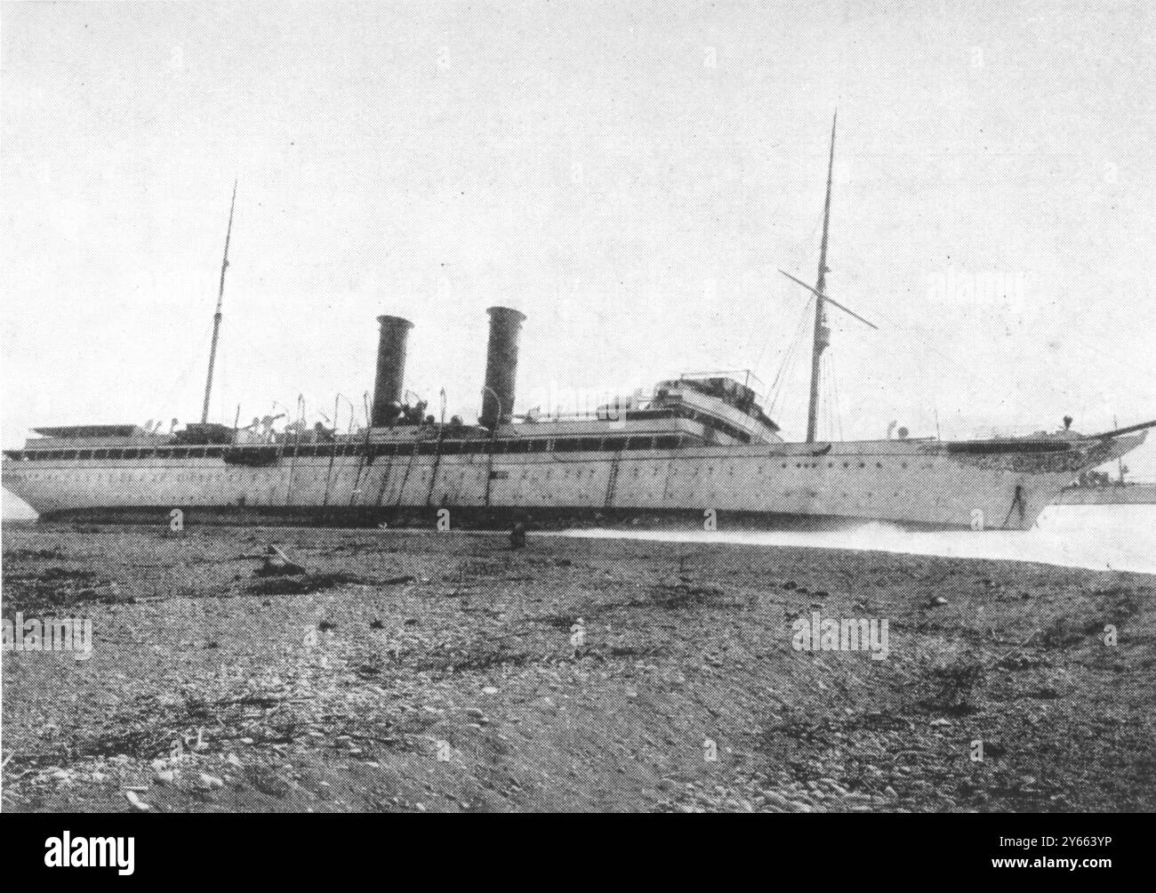 German steamer ship " Prinzessin Victoria Luise" stranded at Plumb ...