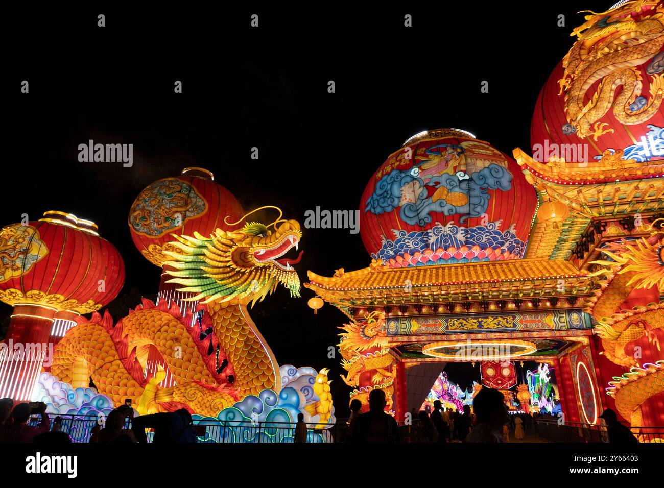 Beautiful dragon lanterns Stock Photo - Alamy