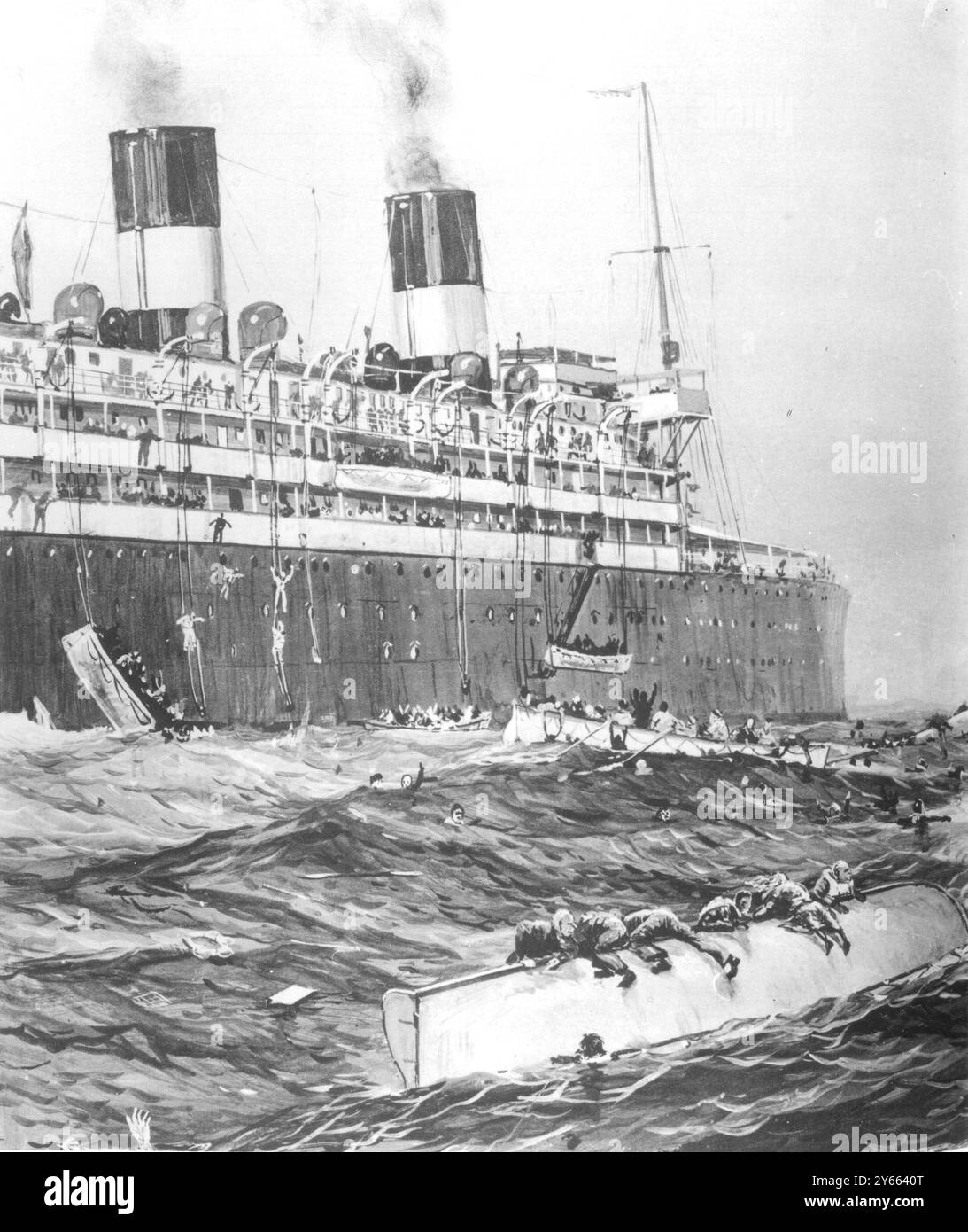 "Principessa Mafalda " sinking 1927 Stock Photo - Alamy
