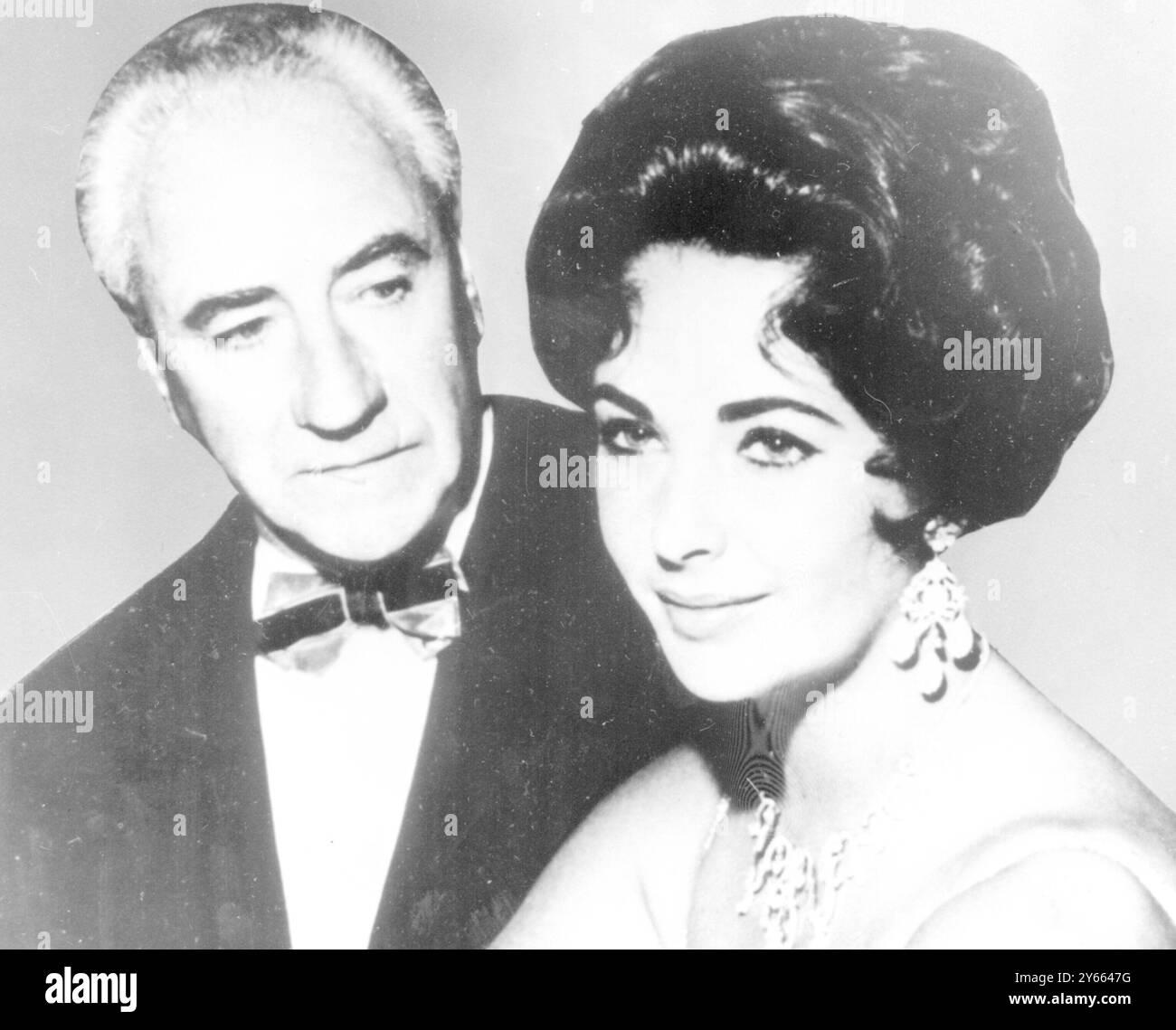 Film actress Elizabeth Taylor seen here with her father Francis Taylor ...