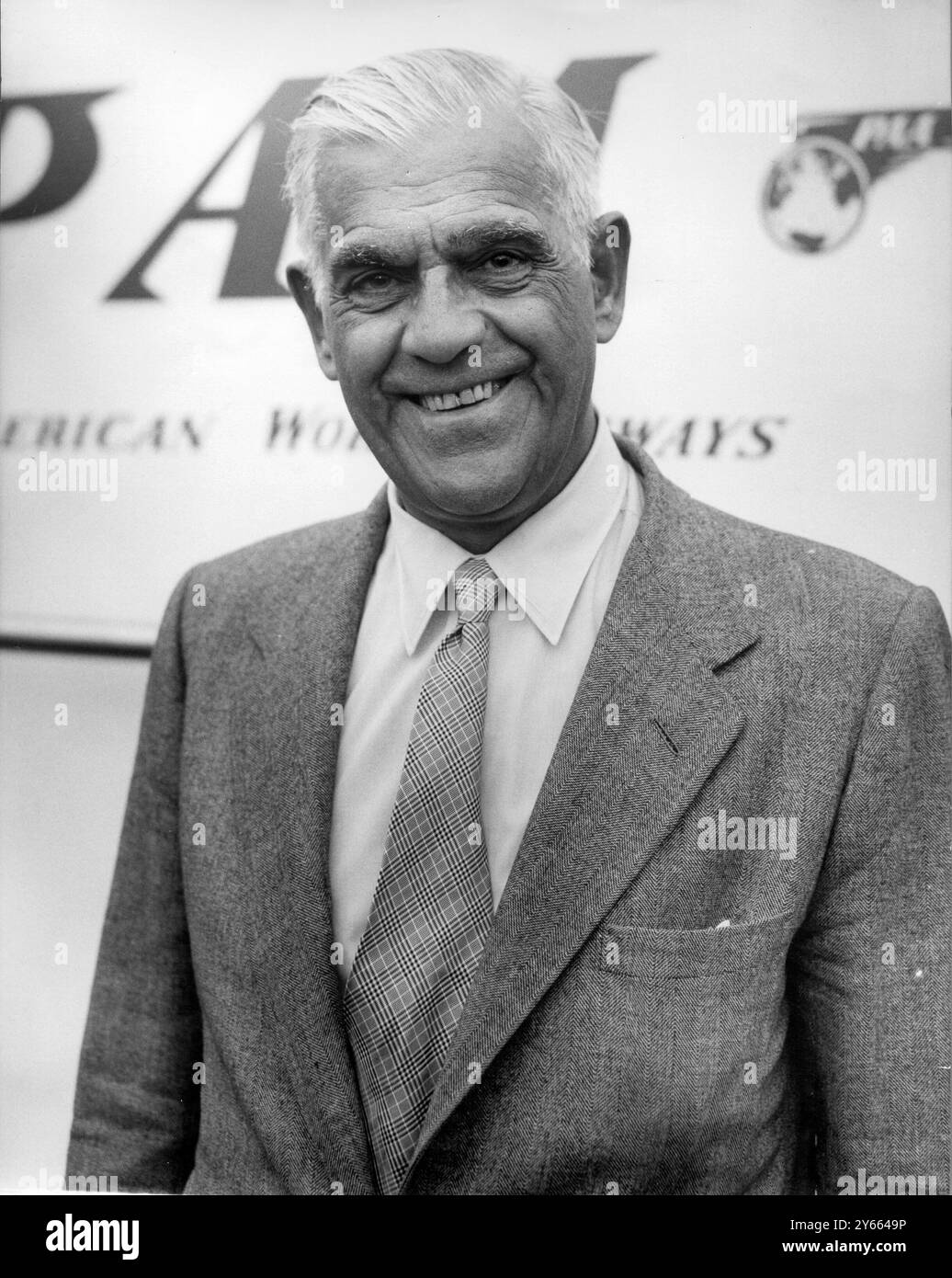 The British film actor Boris Karloff, creator of Frankenstein's monster ...