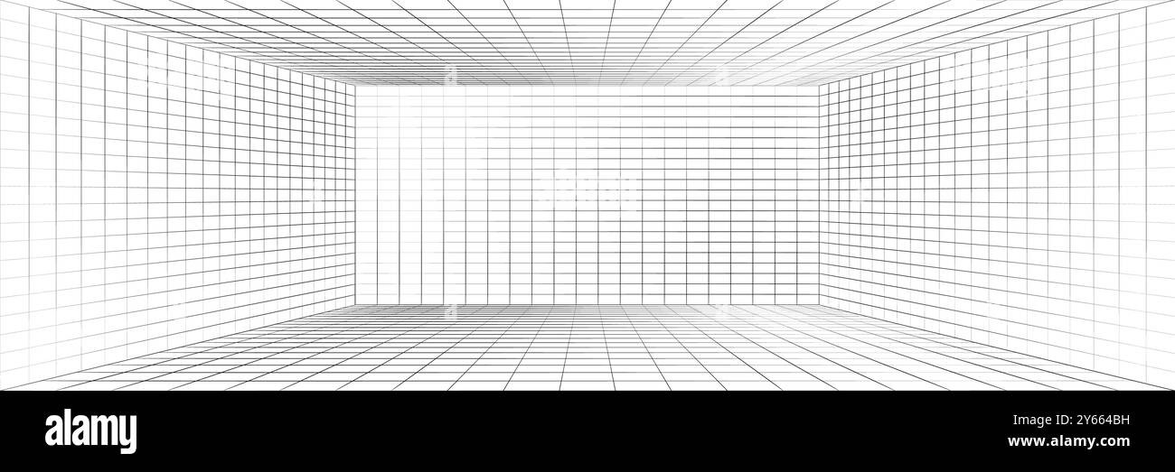 Vector illustration. Grid of connectivity forms backbone of digital ...