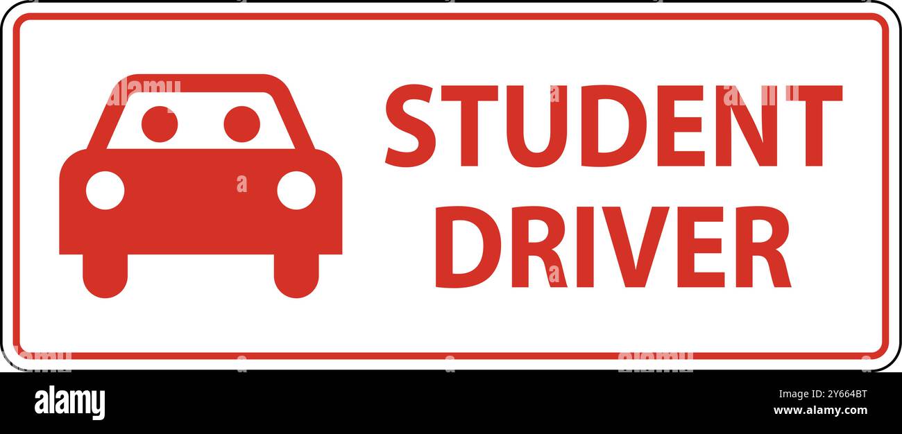 Learner drivers Stock Vector Images - Alamy