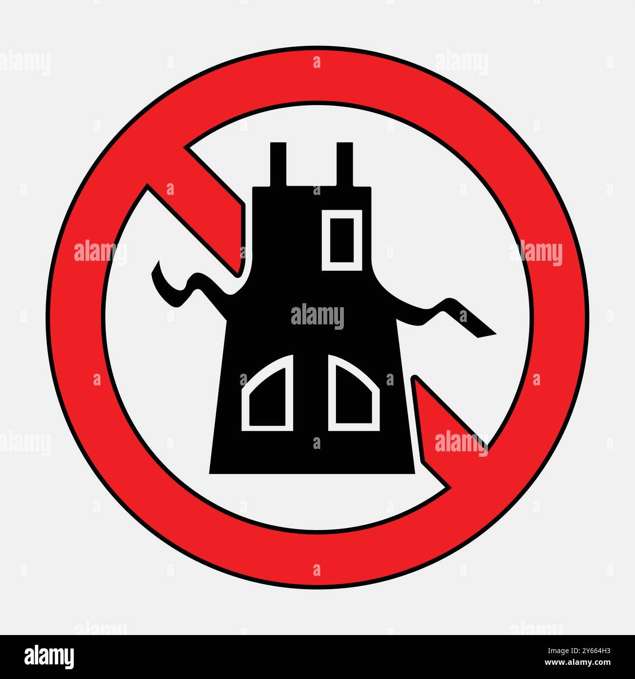 A clear no gasoline symbol featuring a red circle and graphic design ...