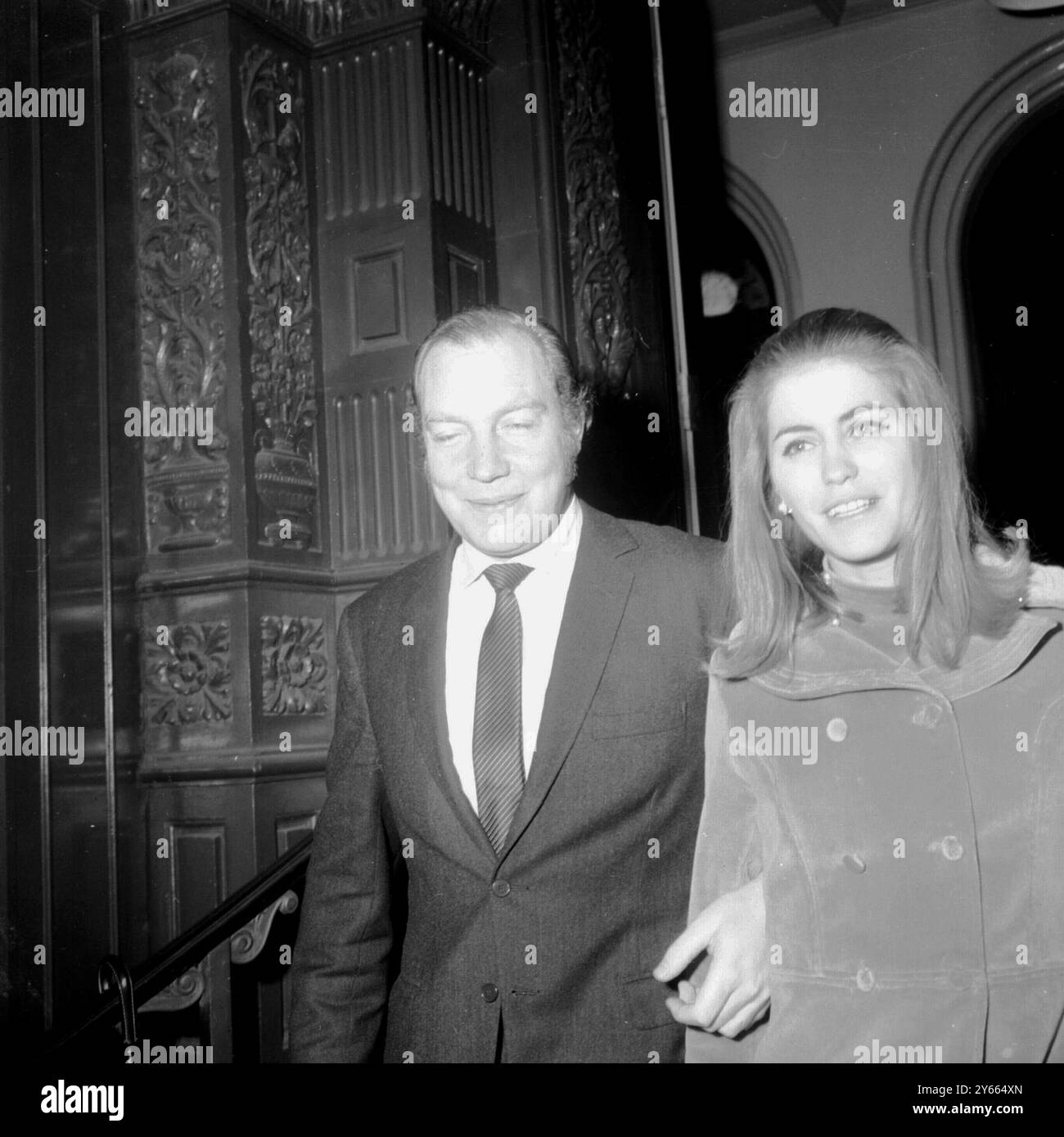 Club proprieter John Aspinall and his bride , Min Musker, 23 year old ...