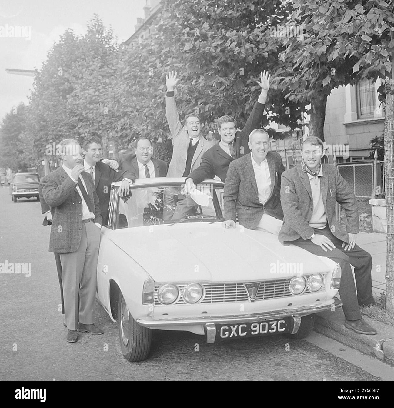 TV Programme Z Cars.Members of the cast (LtoR)Frank Windsor,James Ellis ...