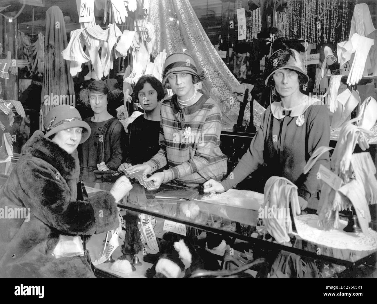 Charity shopping gala at Holdrons Peckham Lady Violet Benson (right ...