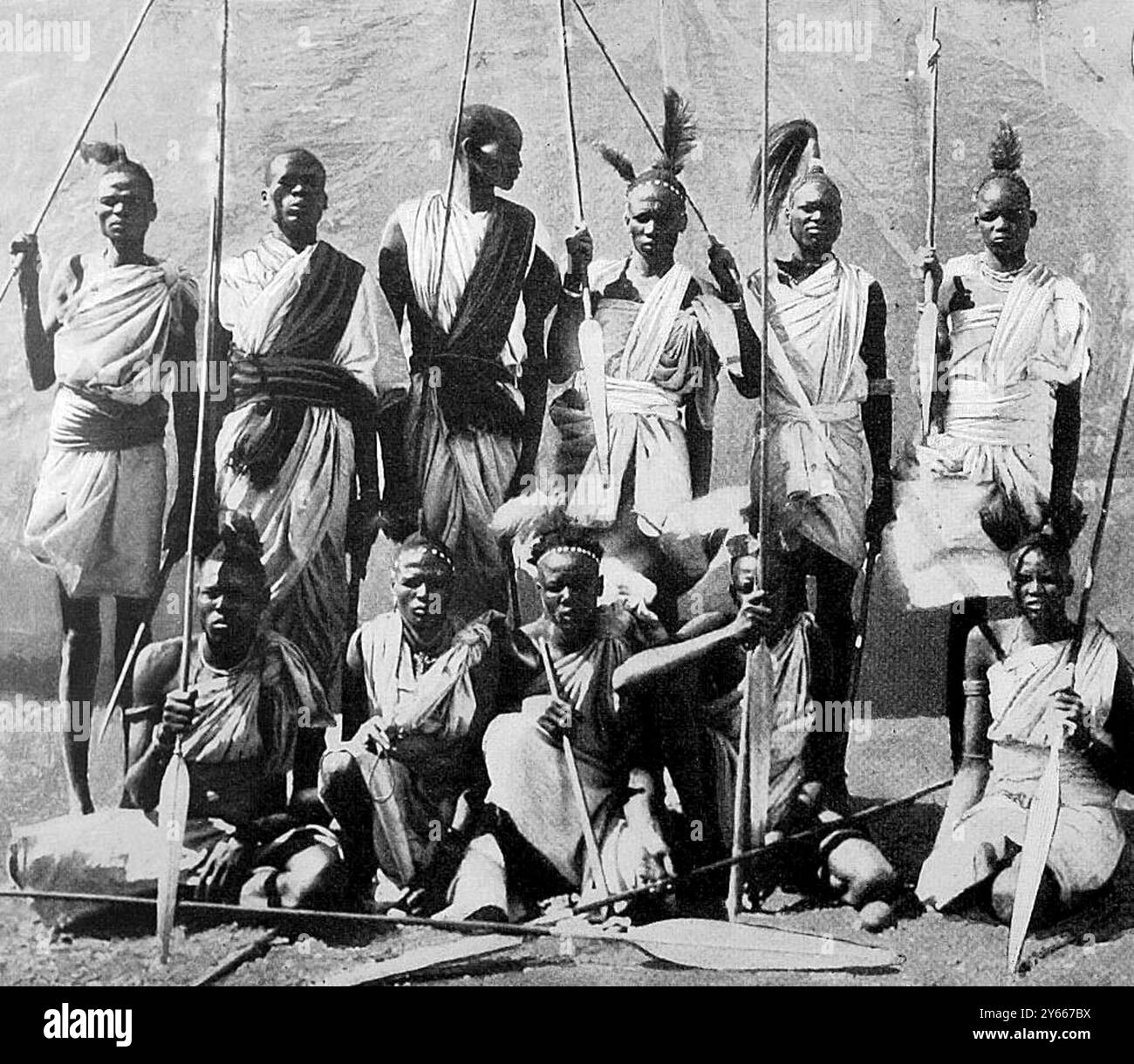 The Dinka Tribe , 1902 , who are , on average , over 2 metres tall ...