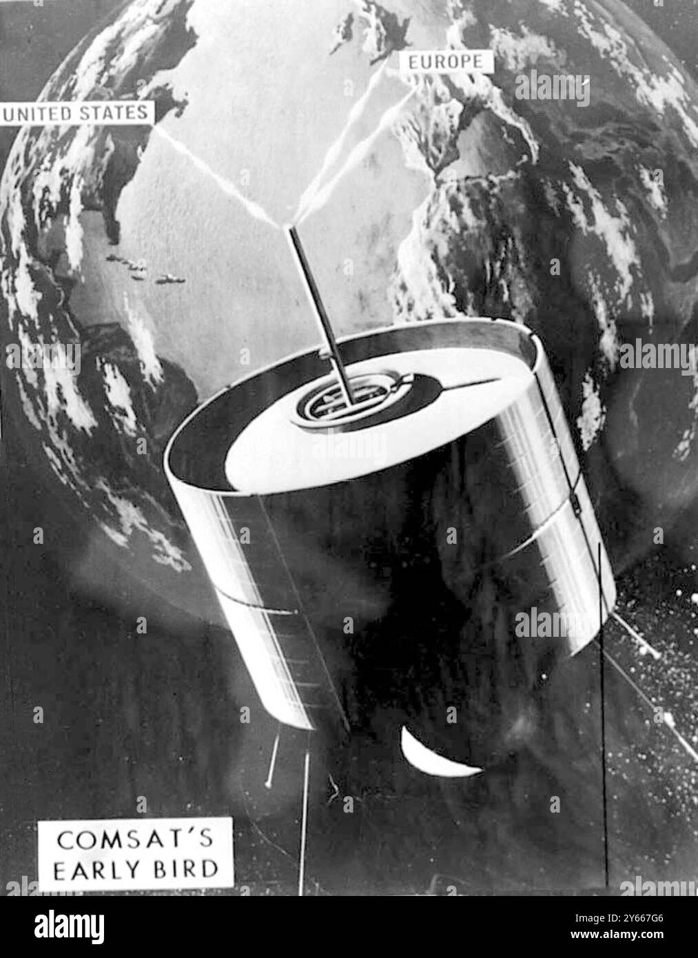 The world's first commercial satellite, dubbed "Early Bird" was ...