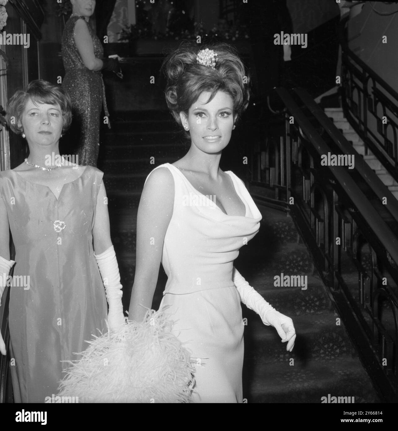 Raquel Welch at the Odeon Theatre, Leicester Square, London for the ...