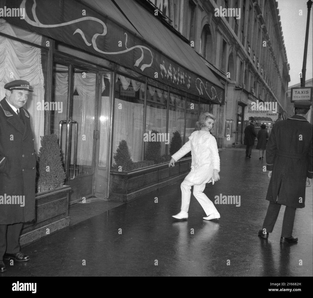 Tessa Beaumont , French Actress , arrives at Maxim's restaurant, Paris ...