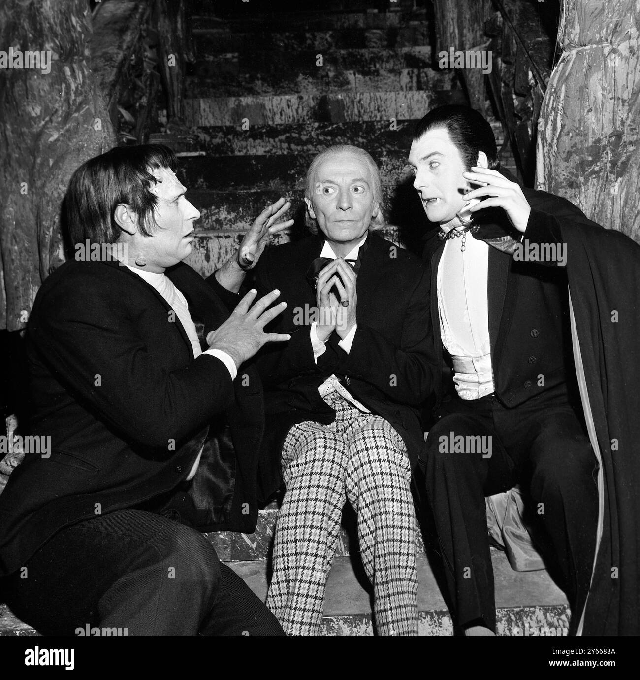 London : An apprehensive Dr Who ( William Hartnell ) is pictured ...