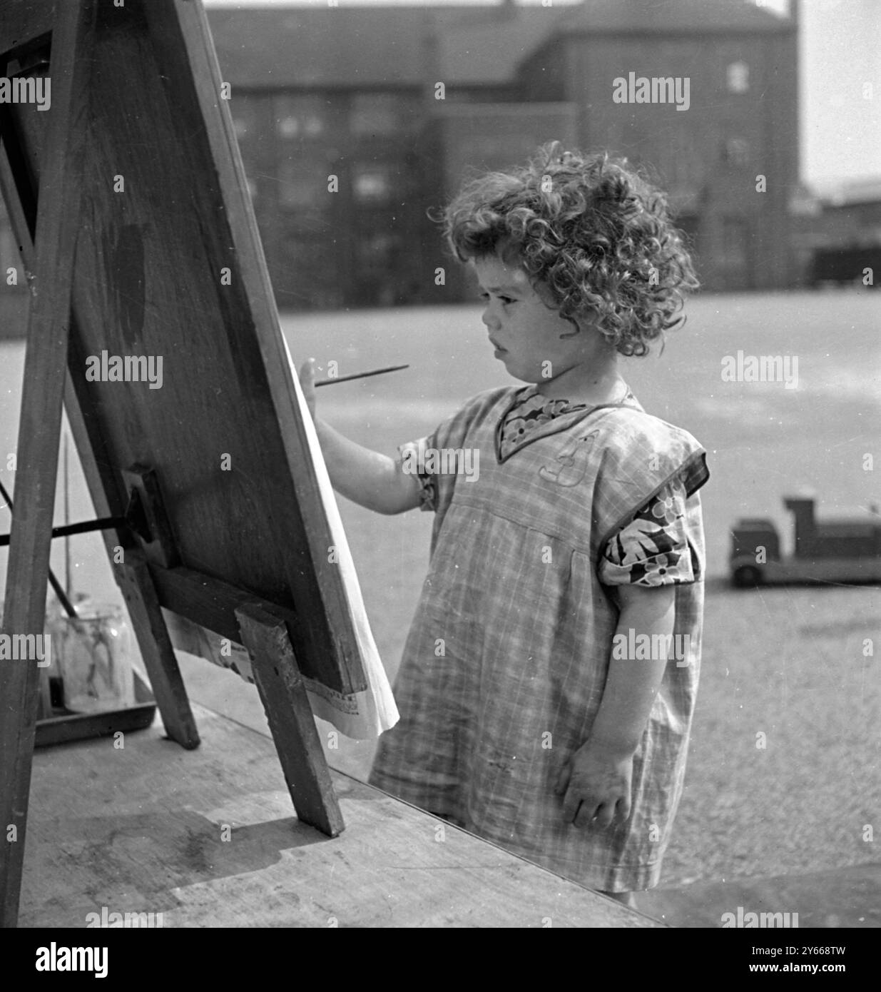 Girl first day school Black and White Stock Photos & Images - Alamy