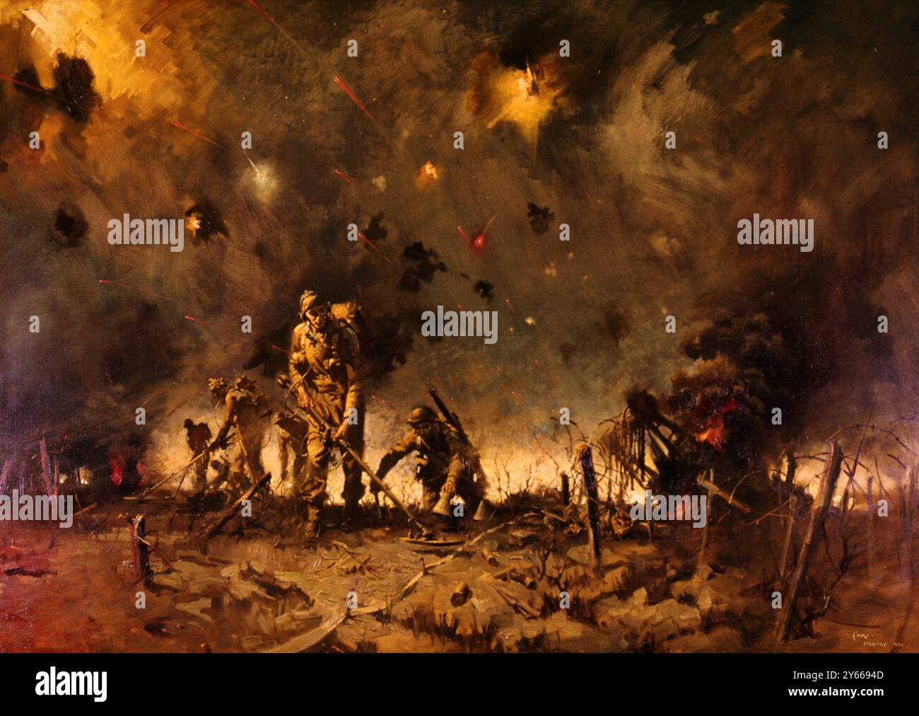 Sappers breaching the Minefields at El Alamein 23rd October 1942 by ...