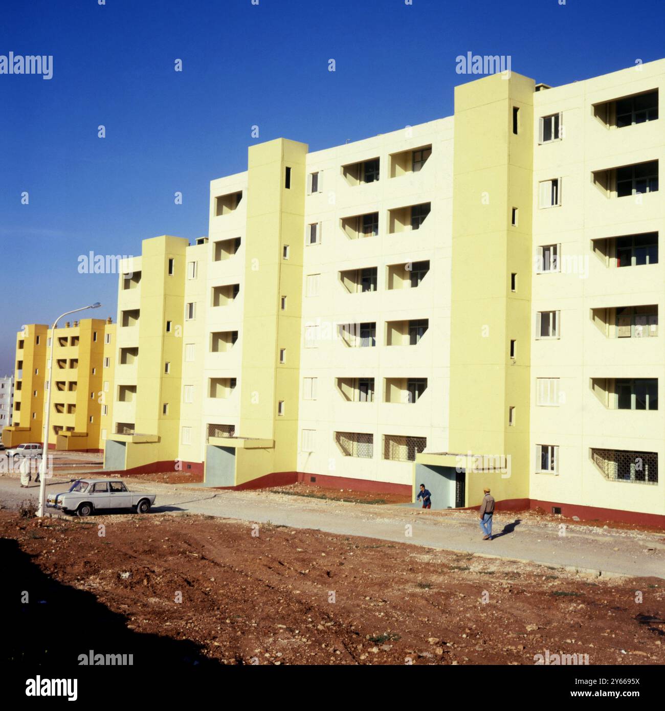 New buildings in the working class area , Oran , Algeria , North Africa ...