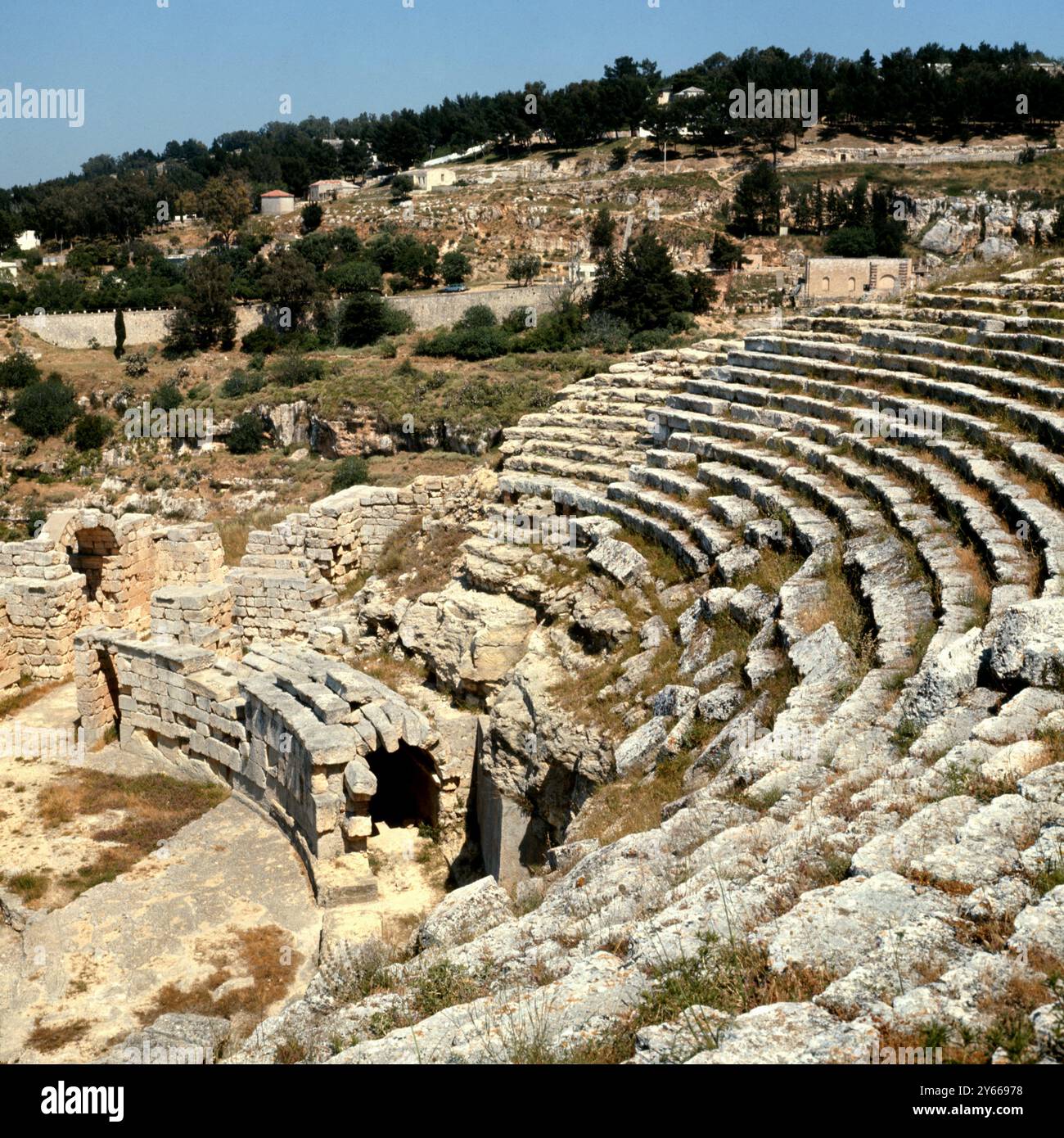 The Greek Theatre , Cyrene , the ancient Greek colony in present day ...