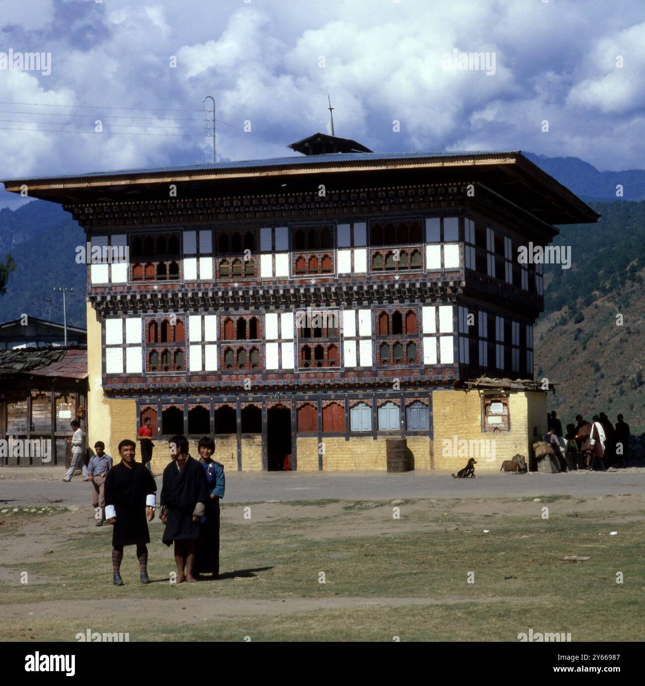 Dzong architecture Punakha , Bhutan Stock Photo - Alamy
