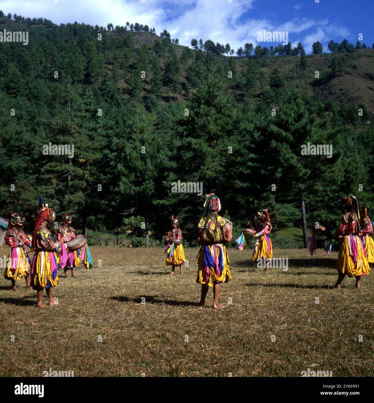 Bhutanese ritual " Dance of the Dead " Thimphu , Bhutan Stock Photo - Alamy