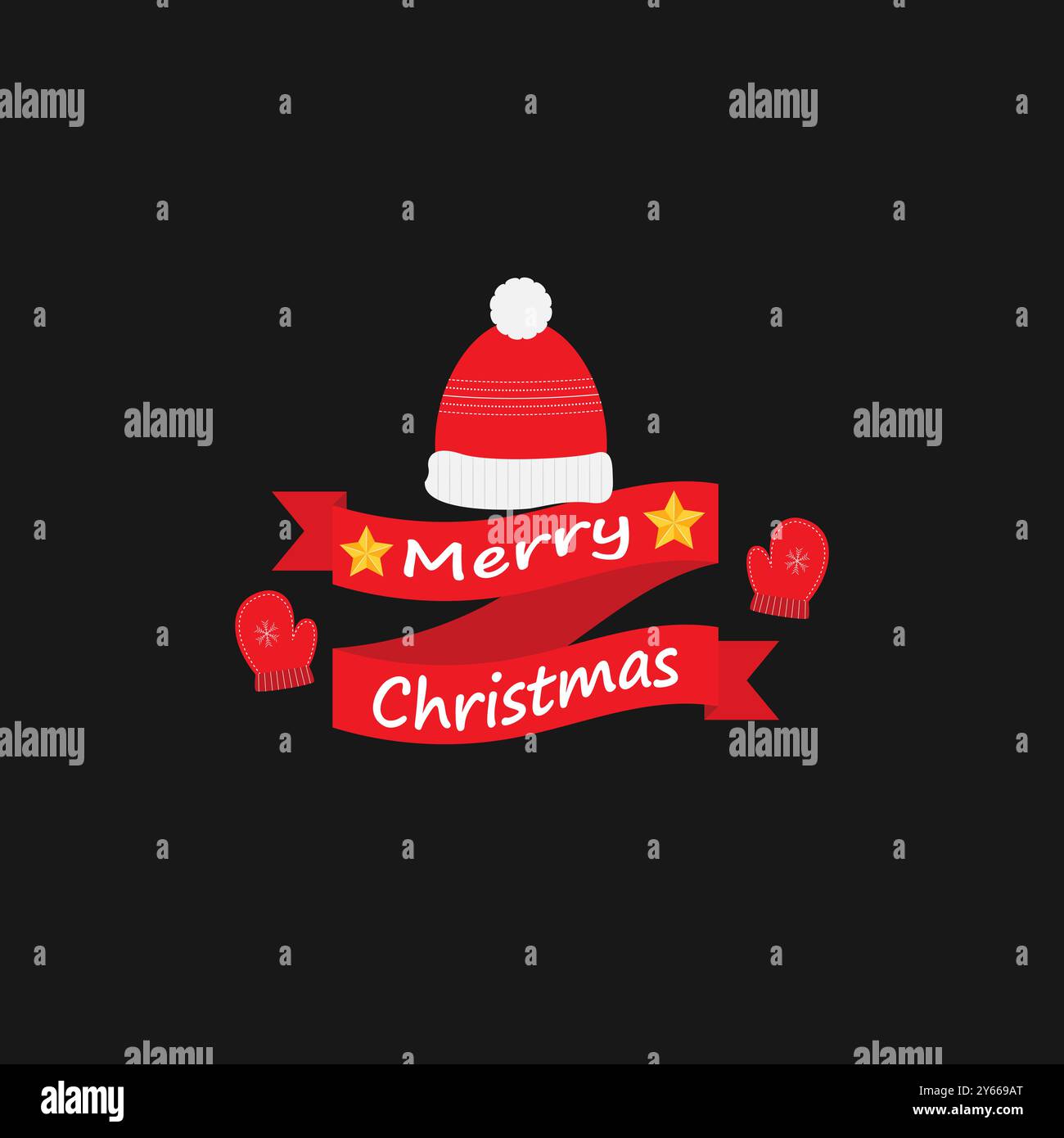 Merry Christmas sticker label Stock Vector Image & Art - Alamy