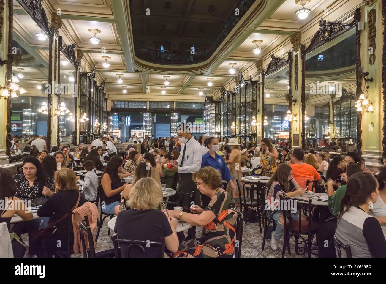 Rio de janeiro Brazil. Confeitaria Colombo. Traditional confectionery ...