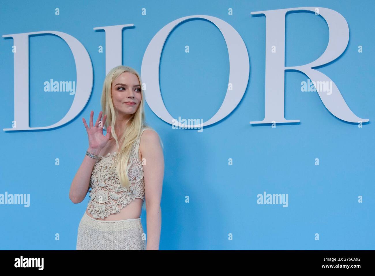 Anya Taylor-Joy arrives for the Dior Spring/ Summer 2025 ready-to-wear ...